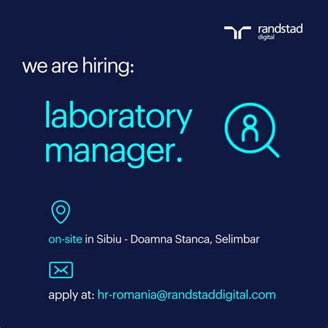 Randstad Digital Romania On Linkedin Automotive Sibiu Laboratorymanager Hardware Equipment