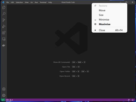 Incorrectly Scaled Window Menu On Nd Monitor Issue Microsoft Vscode GitHub