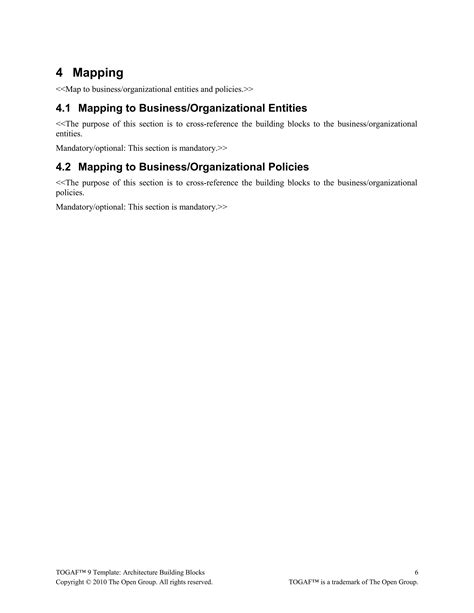 Togaf 9 Template Architecture Building Blocks PDF