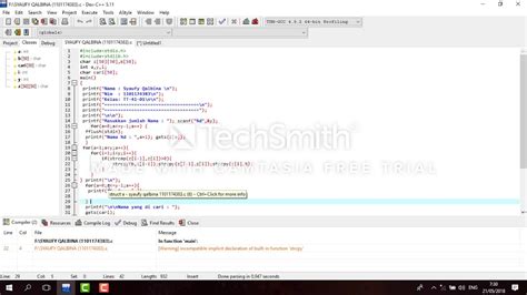 Program Sorting Dan Searching Untuk Algoritma Pemograman Youtube