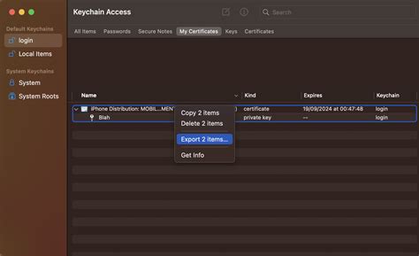 Iphone How To Create P12 Certificate For Ios Distribution Stack