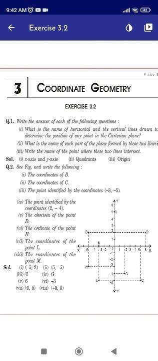 9thmaths Ch 3 Coordinategeometry Ex3 2 Youtube