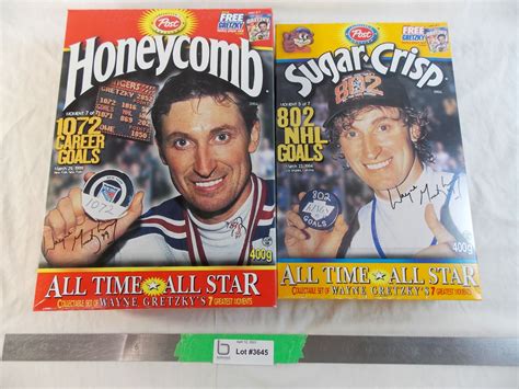 Wayne Gretzky Cereal Boxes