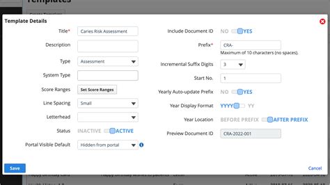 Practice Settings Document Templates ICE Health Systems Help
