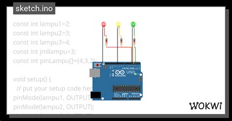 Lampu F3 Wokwi Esp32 Stm32 Arduino Simulator