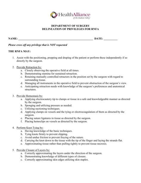 Surgery Rn First Assist