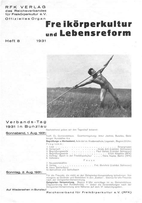 Freikörperkultur Und Lebensreform