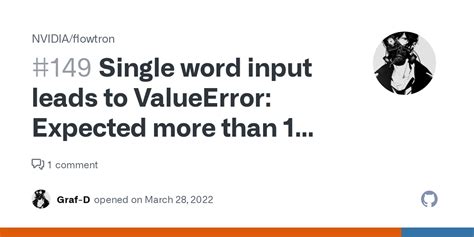 Single Word Input Leads To Valueerror Expected More Than 1 Spatial Element When Training Got