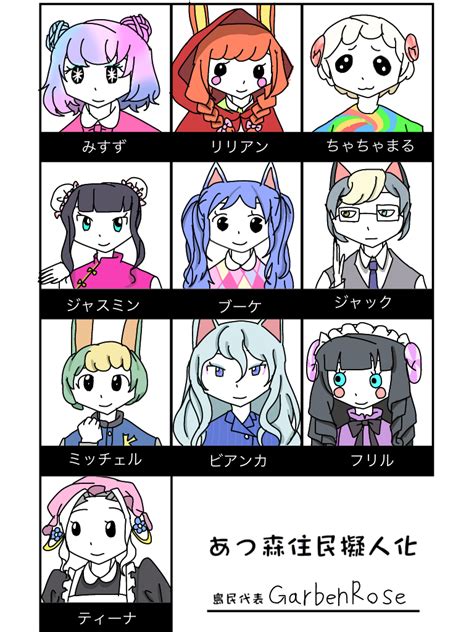 あつ森住民擬人化 ibisPaint