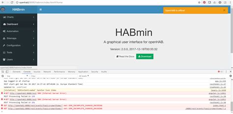 [solved] internal server error after upgrade to openhab 2 2 0 1