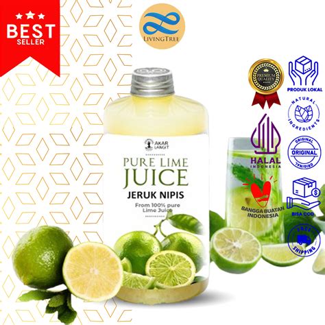 Jual Sari Jeruk Nipis Murni Pure Lime Juice 500ml Akarlangit Shopee Indonesia