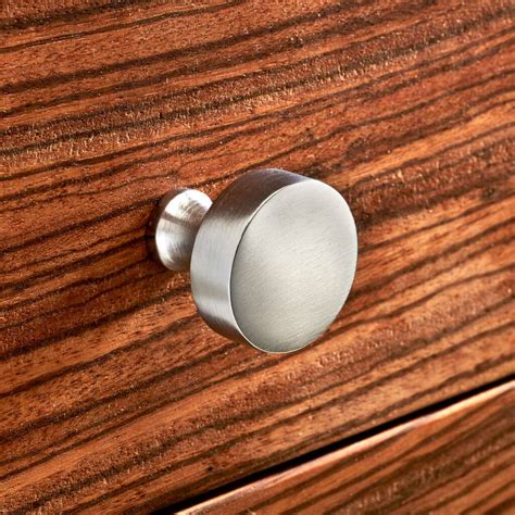 Contemporary Round Brass Cupboard Door Knobs By Pushka Home