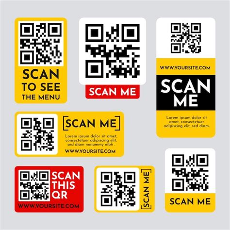 Premium Vector Flat Qr Code Collection Illustration