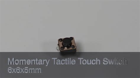 100pcs 6x6x5 Mm Miniature Micro Momentary Tactile Tact