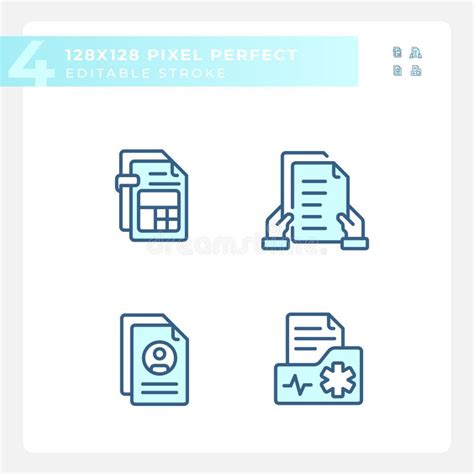 2d Editable Pixel Perfect Blue Plumbing Icons Stock Illustration Illustration Of Color Symbol