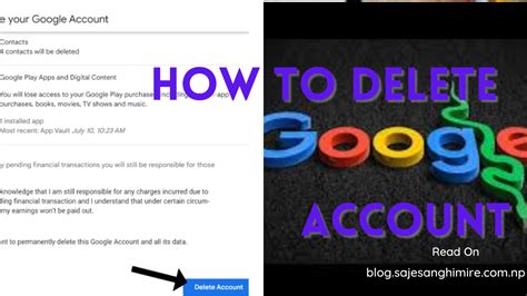 How To Delete Google Account Permanently