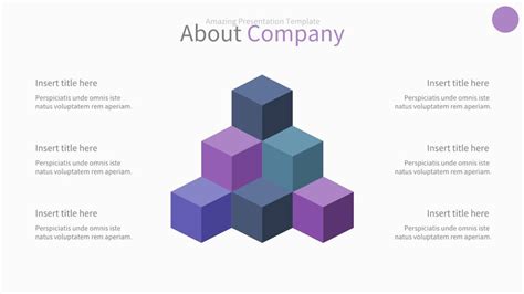 Purple And Blue Cubes Are Stacked On Top Of Each Other Google Slide