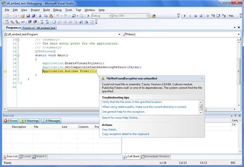 Embed dll Files Within an exe C WinForms Winform 集成零散dll进exe的方法 c 有
