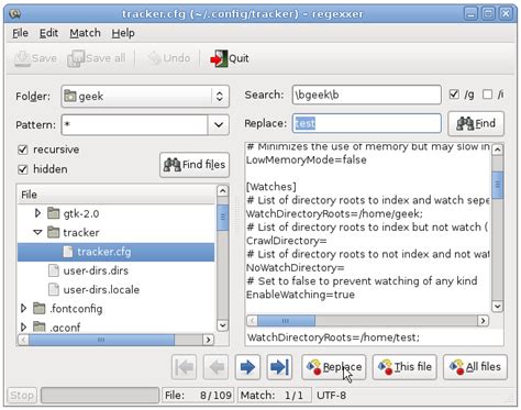 Simplify Regular Expression Searchreplace With Regexxer On Linux