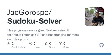 Github Jaegorospesudoku Solver This Program Solves A Given Sudoku