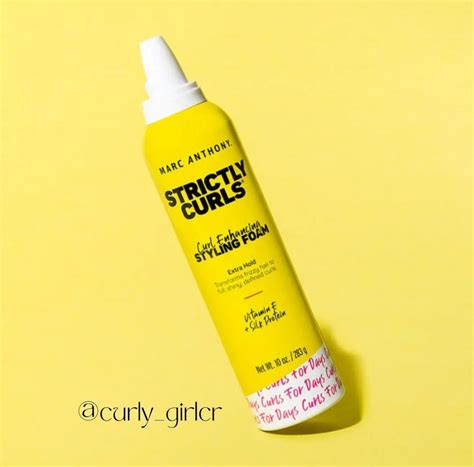 Strictly Curls® Curl Enhancer Styling Foam Marc Anthony Curly Girl Cr