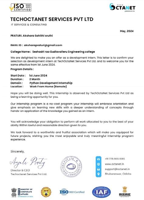 Akshara Praturi On Linkedin Python Internship Newbeginnings