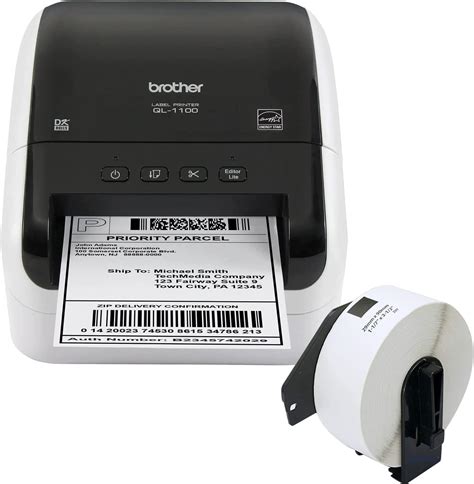 Amazon Com Brother QL 1100 Wide Format Wired Thermal Label Printer Black USB Connectivity