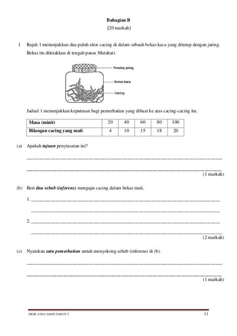 Contoh Soalan Dlp Tahun 2 Science