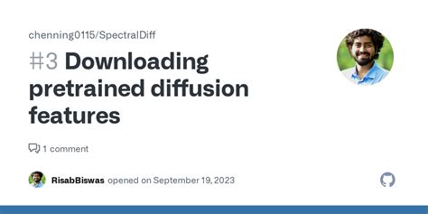 Downloading Pretrained Diffusion Features · Issue 3 · Chenning0115