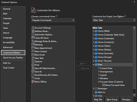 Show Focused Inbox Grayed Out Microsoft Community
