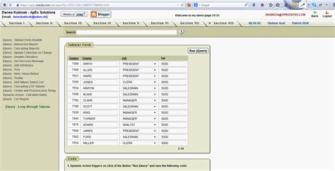 Denes Kubicek ApEx BLOG JQuery Loop Through A Tabular Form