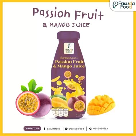 Passion Fruit And Mango Juice 100 Real Fruit Pasuda Food
