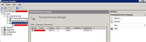 terminal server session management [shift]