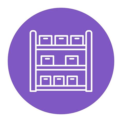 premium vector package shelf vector illustration