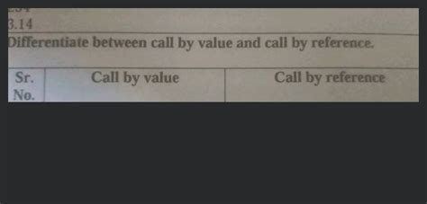 314 Differentiate Between Call By Value And Call By Reference Srcall B