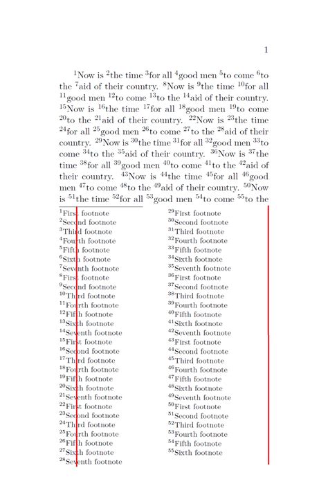 Width Control Position Of Footnote Block With Reledmac Footnotes