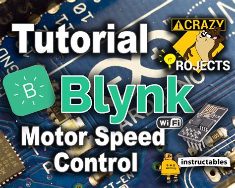 arduino tutorial blynk motor speed control esp8266 3 steps