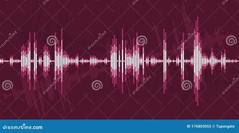 Abstract Sound Wave Design Stock Vector Illustration Of Visualization 176803055