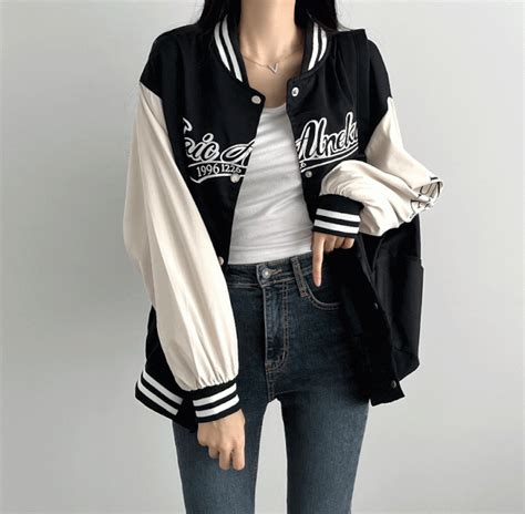 [가격실화 Y2k 힙] 바시티 밀레니엄 Y2k 레터링 배새 야구 점퍼 에이블리