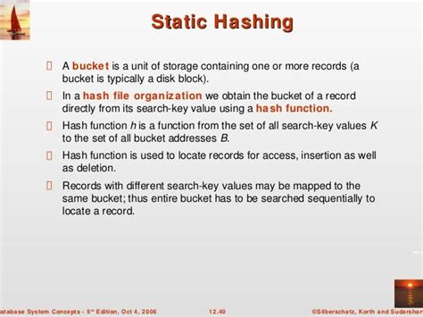 Indexing And Hashing
