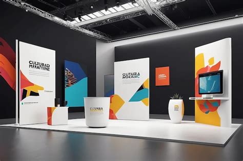 Premium Photo Cultural Event Branding Mockup Feature The Logo On