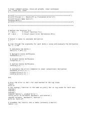 Project1 Skeleton M Clear Command Window Close All Graphs Clear