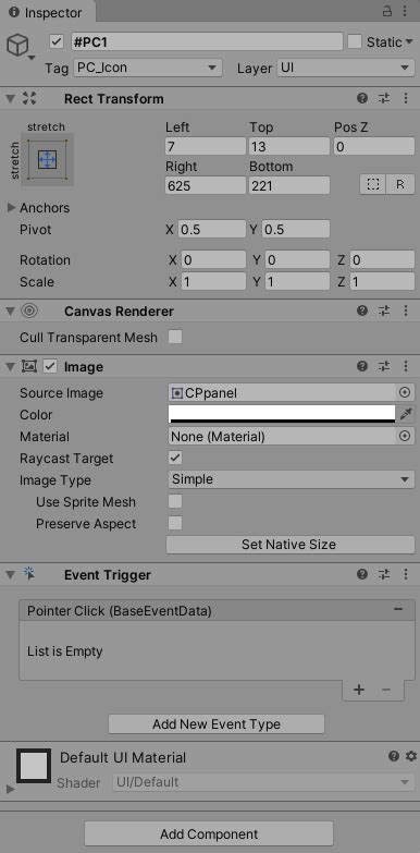 Unity Event Triggerの動的設定