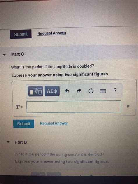 Solved A Block Is Attached To A Spring With Unknown Spring