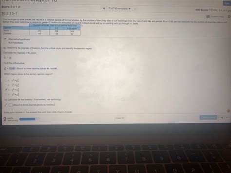 Solved C Calculate The Test Statistic If Convenient Use Chegg Com