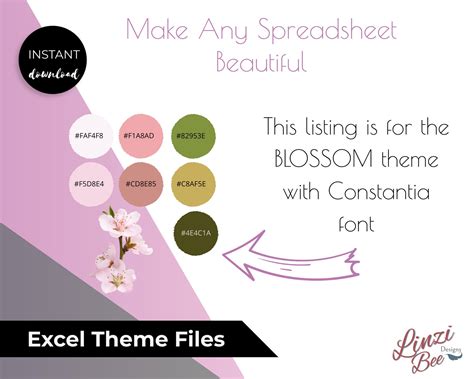 Excel Theme File For Beautiful Spreadsheets Excel Pretty Colors Pink Excel Theme File For Beautiful Spreadsheets Excel Pretty Colors Pink