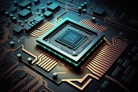 Premium Ai Image Microchip Processor Background Network And Technology