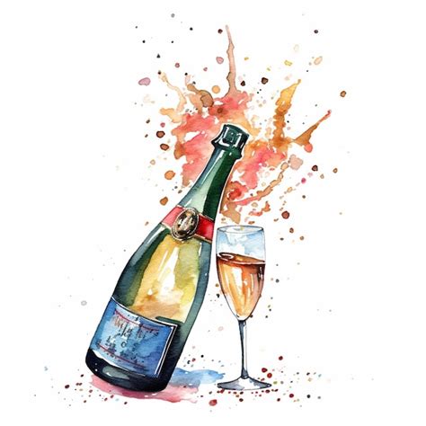 Premium Ai Image There Is A Bottle Of Wine And A Glass Of Wine Generative Ai