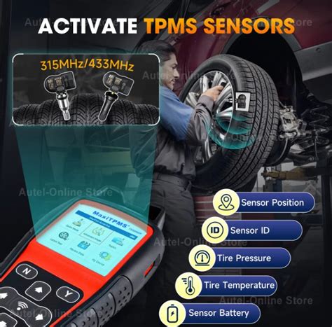 autel maxitpms ts508wf tpms diagnostic tool carradio ie
