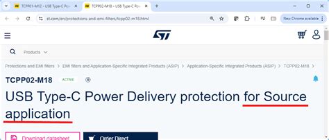 Ucpd Tcpp01 M12 As Source Power Delivery Stmicroelectronics Community